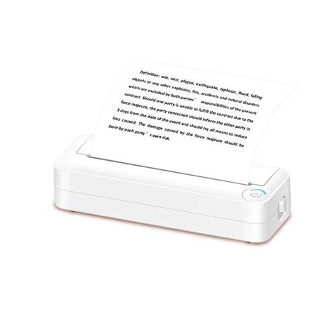 StĒde Portable Inkless Printer Refill Roll Paper A4 Paper Abqarybwn