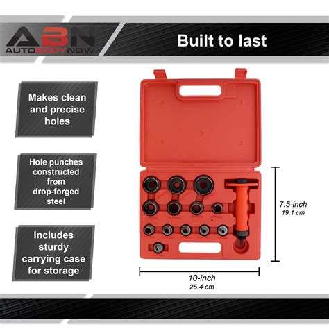 ABN Hollow Punch Hole Punch Set Gasket Punch Set 3 16 To 1 3 8 Inch