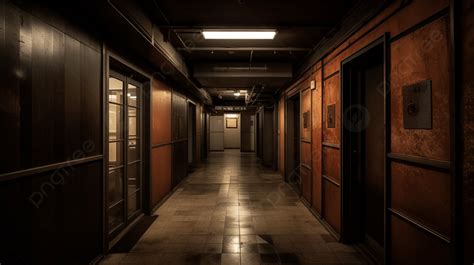 갈색 문과 나무 벽이 있는 매우 어두운 복도 나쁜 상자 입구 인테리어 고화질 사진 사진 고정물 배경 일러스트 및 사진 무료 다운로드 Pngtree