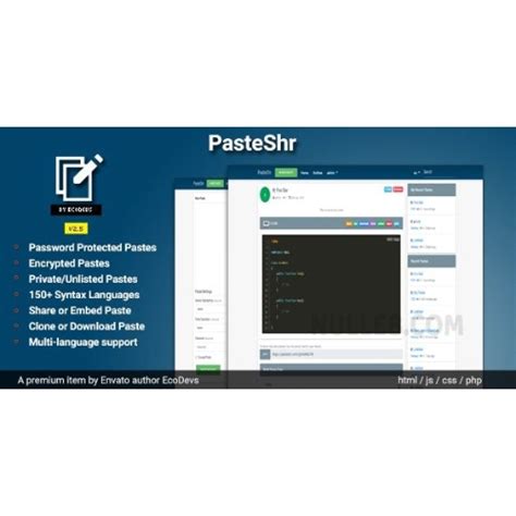 pasteshr text hosting and sharing script at 3 49 only wpshop