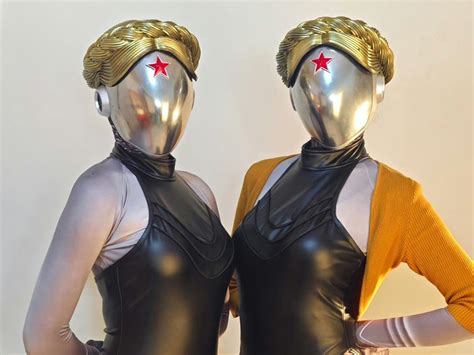 Atomic Heart Twin Mask Robot Twins Cosplay Helmet Robotic Twins Mask