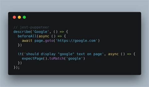 Run Your Tests Using Jest And Puppeteer With Jest Puppeteer