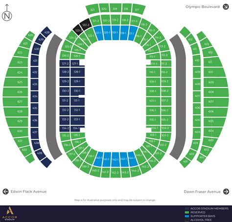Nrl Seating Map Accor Stadium Stadium Australia Austadiums