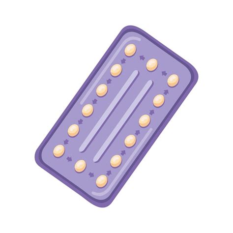 Premium Vector Birth Control Pills Illustration
