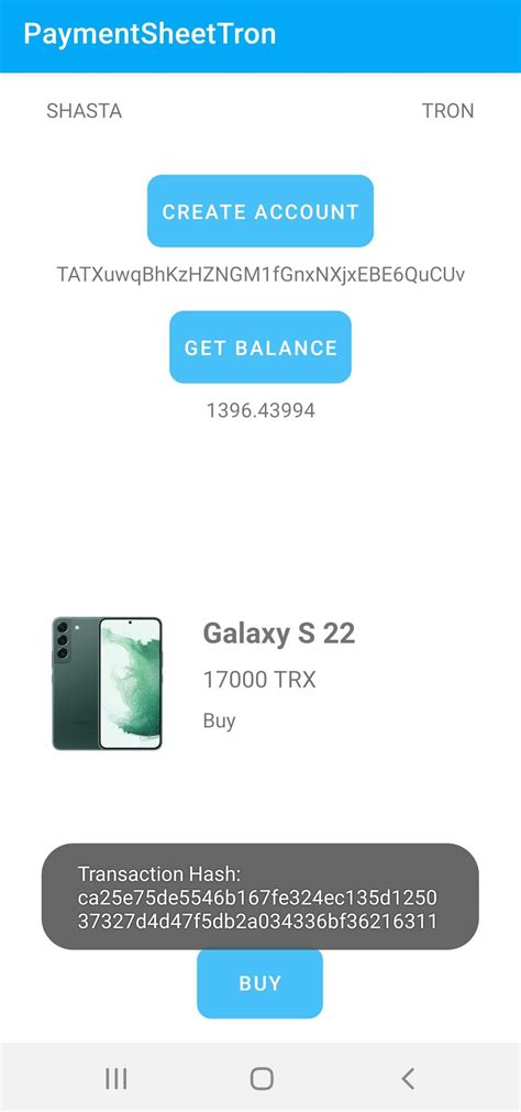 Integrate A Payment Ui Into Your Tron Dapp Samsung Developer