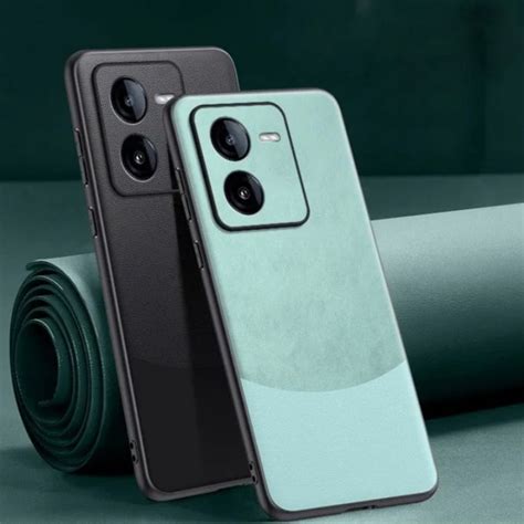 For Iqoo Z Case Degrees Protection Leather Soft Border Anti Fingerprint Color Blocking