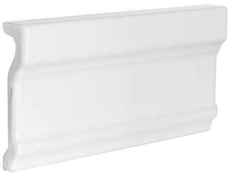 Victorian Tile Molding 75 X 15 Cm 295 X 591 In Glossy White
