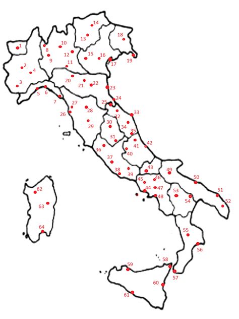 Cartina Dell Italia Bianca
