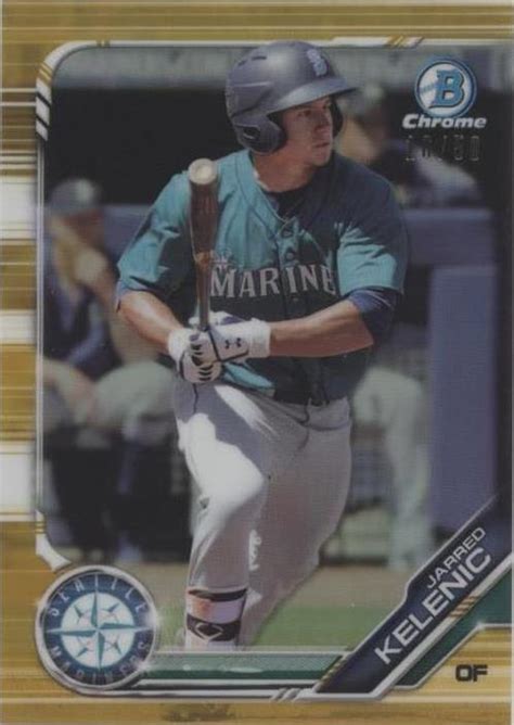 2019 Bowman Chrome Prospects Gold Refractor BCP 167 Jarred Kelenic