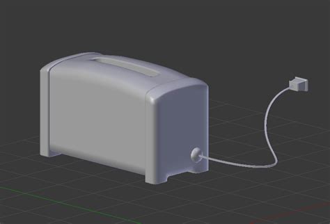 3d Toaster Cable Model