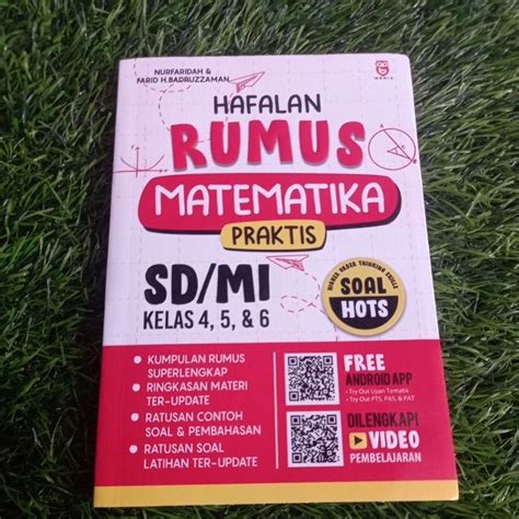 Jual BUKU HAFALAN RUMUS MATEMATIKA PRAKTIS SD MI KELAS 4 5 6 Shopee