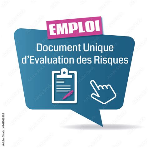 Logo Document Unique Dévaluation Des Risques Stock Vector Adobe Stock