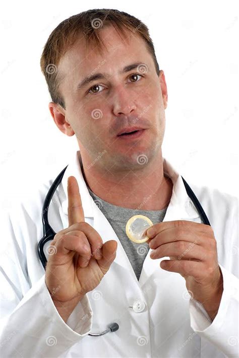 Medical Staff Explains The Importance Of Condoms Stock Image Image Of