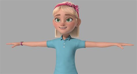 Teen Girl Cartoon Character
