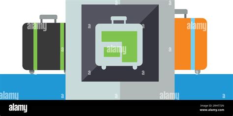 Baggage Security Scanner Icon Stock Vector Image And Art Alamy