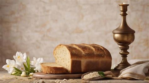 Premium Ai Image Passover Pesach Card Spring Backdrop Background Bread