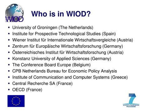 Ppt Wiod World Input Output Database Construction And Applications