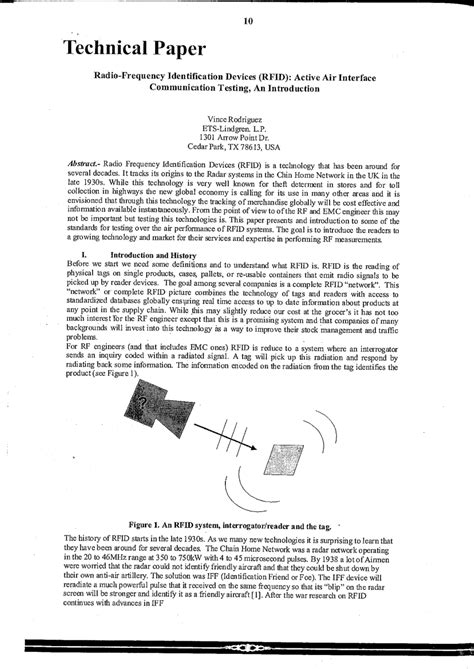 Pdf Radio Frequency Identification Devices Rfid Active Air Interface Communication Testing