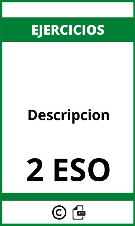 Ejercicios Descripcion 2 ESO PDF