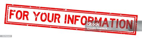 흰색 배경에 정보 단어 사각형 고무 씰 스탬프에 대한 그런지 빨간색 Fyi에 대한 스톡 벡터 아트 및 기타 이미지 Fyi 개념 검색 Istock