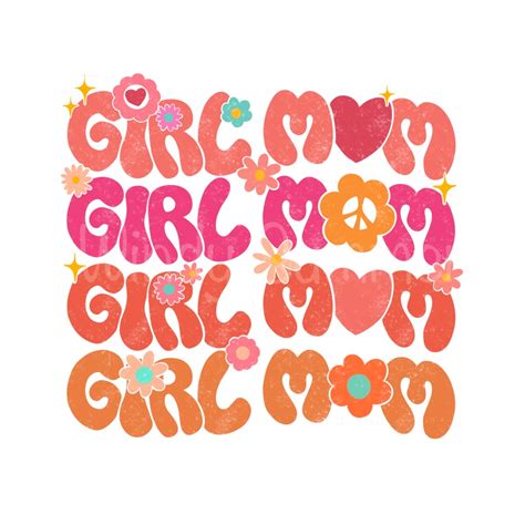 Girl Mom Png Retro Mama Png Mama Shirt Png Floral Shirt Png