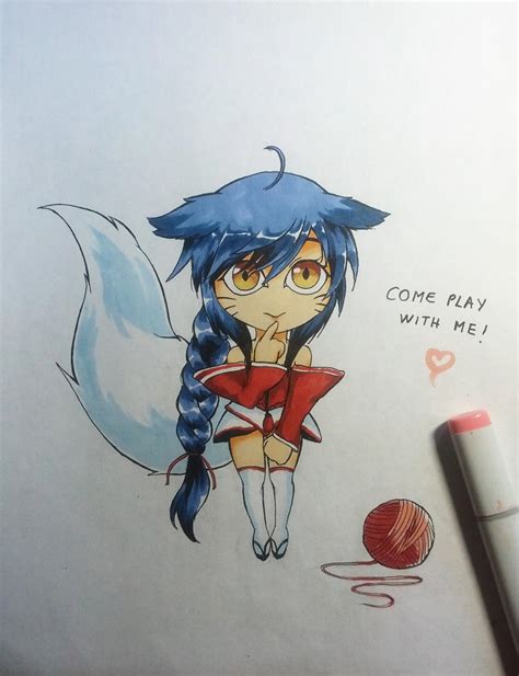 Chibi Ahri By Datimya On Deviantart