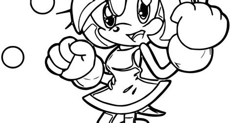 Uśmiechnięta Amy Rose Malowanka Do Wydrukowania Online Do Pobrania I