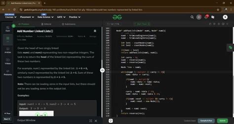 Day69 Gfg160 Gfg160 Geekstreak2024 Dsa Linkedlist Problemsolving