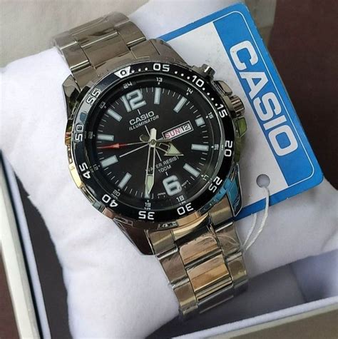 Tri-Hand ILLUMINATOR Casio MTD-1079 Built-in Led Light AUTHENTIC ...
