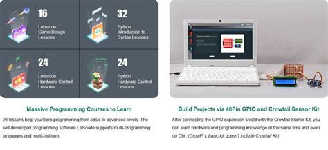 Crowpi L Basic Real Raspberry Pi Laptop Kits