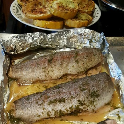 Foil Barbecued Trout With Wine Recipe