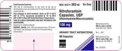 Dailymed Nitrofurantoin Capsule