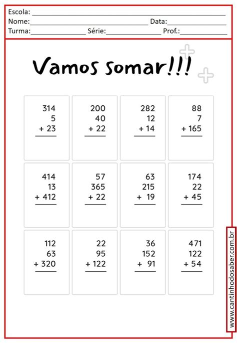 Atividades De MatemÁtica Para EducaÇÃo Infantil E Ens Fundamental