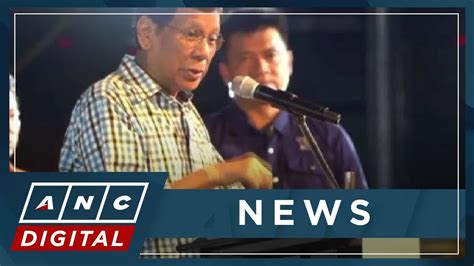 Duterte Denies Calling Marcos A Drug Addict ANC YouTube