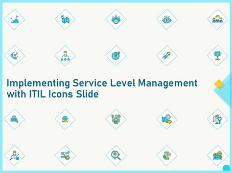 Implementing Service Level Management With Itil Icons Slide Ppt