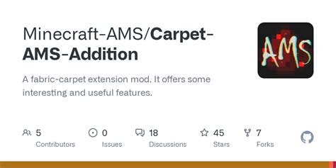 GitHub Minecraft AMS Carpet AMS Addition A Fabric Carpet Extension Mod It Offers Some