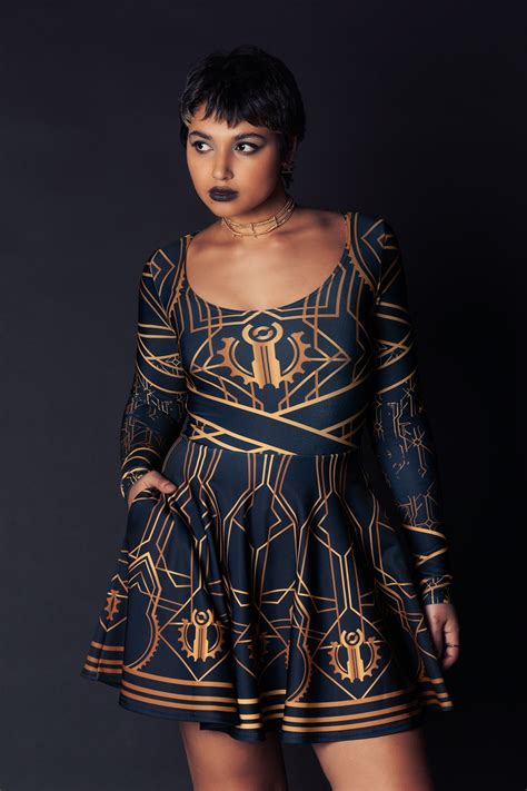 Piltover Toastie Long Sleeve Skater Dress Limited Blackmilk Clothing