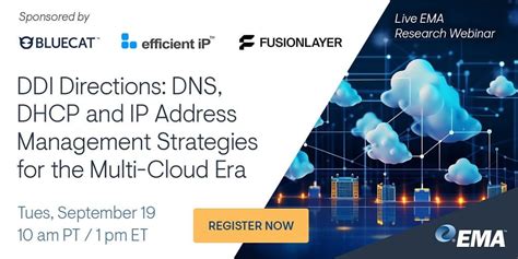 Efficientip On Linkedin Webinar Ddi Directions Dns Dhcp And Ip