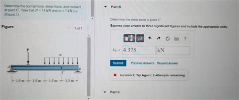 Solved Determine The Normal Force Shear Force And Moment Chegg