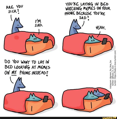 Youre Laying In Bed Watching Memes On Your Sick Phone Because Youre