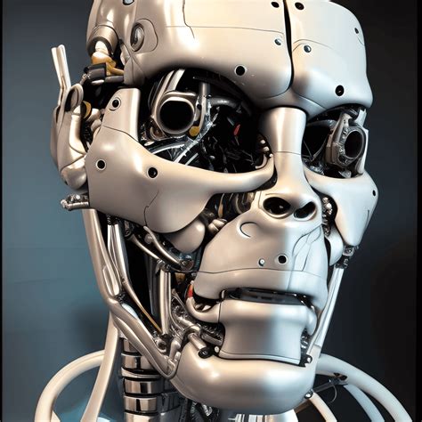 Terminator Style Robot Face · Creative Fabrica