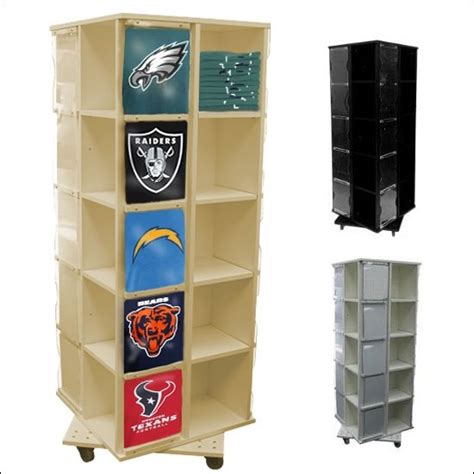 20 Shirt Revolving T Shirt Display Multi Finish Options Red 3