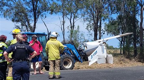 Plane Crashes On Western Down Road At Chinchilla The Courier Mail