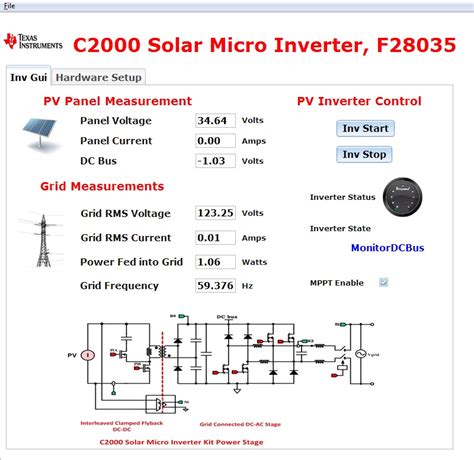 C2000 Solar Micro Inverter F28035 Gui Help C2000 Microcontrollers