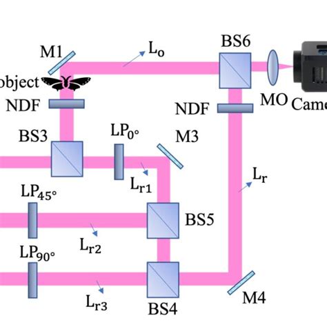 Schematic Diagram Of The Single Shot Off Axis Digital Holographic Download Scientific Diagram