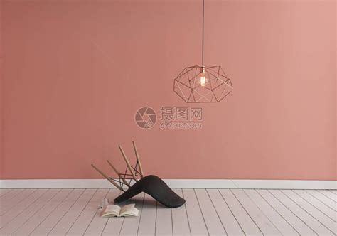 橙色墙壁和椅子概念室内装饰高清图片下载 正版图片507468803 摄图网