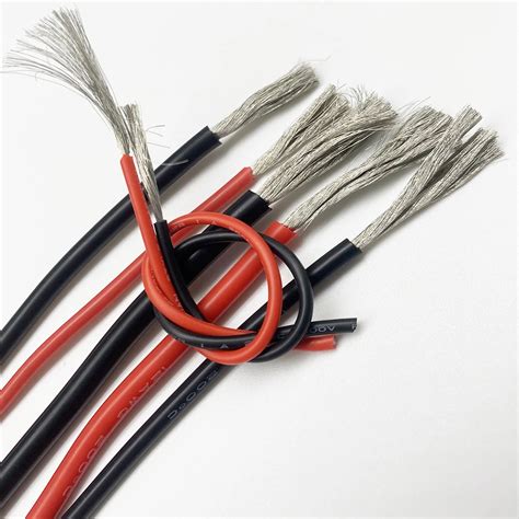 5m 24 게이지 24 Awg 실리콘 와이어 배선 유연한 연선 구리 케이블 내열성 소프트 실리콘 실리카겔 와이어 케이블와이어