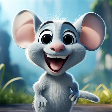 Premium Photo Cute Mouse In Action Generative Ai