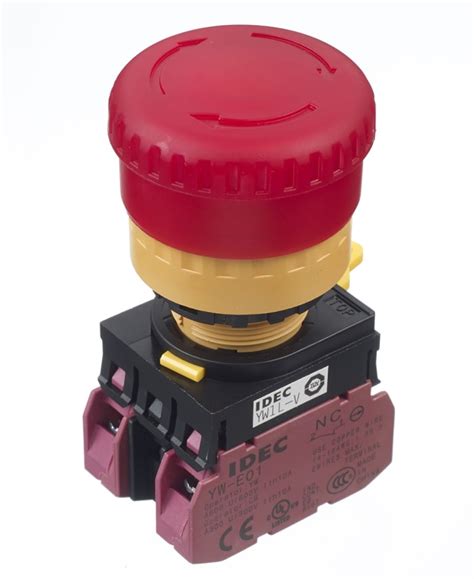 Yw1b V4e02r Idec Idec Yw Series Twist Release Emergency Stop Push