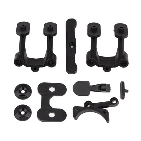 Team Associated Rc10b74 2 Rear Body Mount Wing Mounts Bumper Fan M